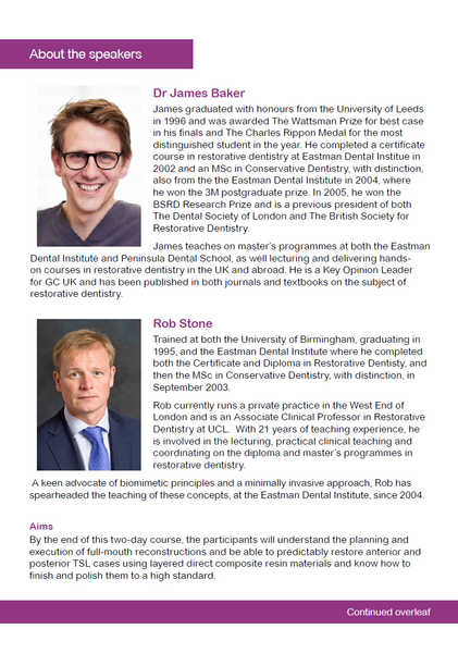 Composite Build Ups with Hands on Day - Cornwall Dentists